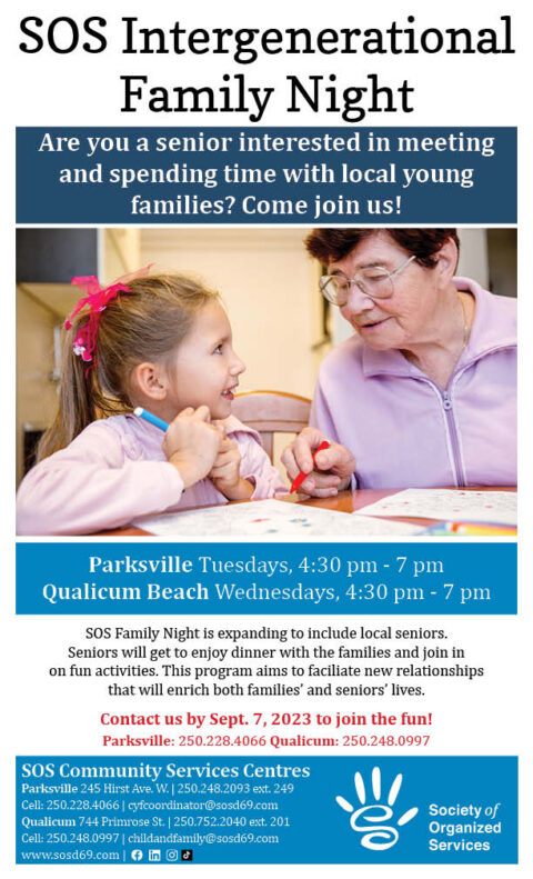 New Intergenerational Family Night at SOS - SOS - Society of Organized ...