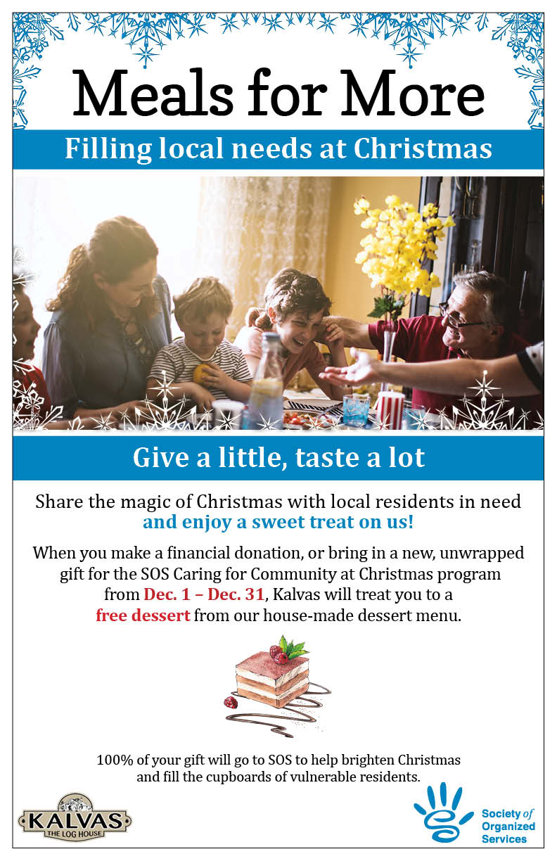 Kalvas Restaurant Meals for More - SOS - Society of Organized Services