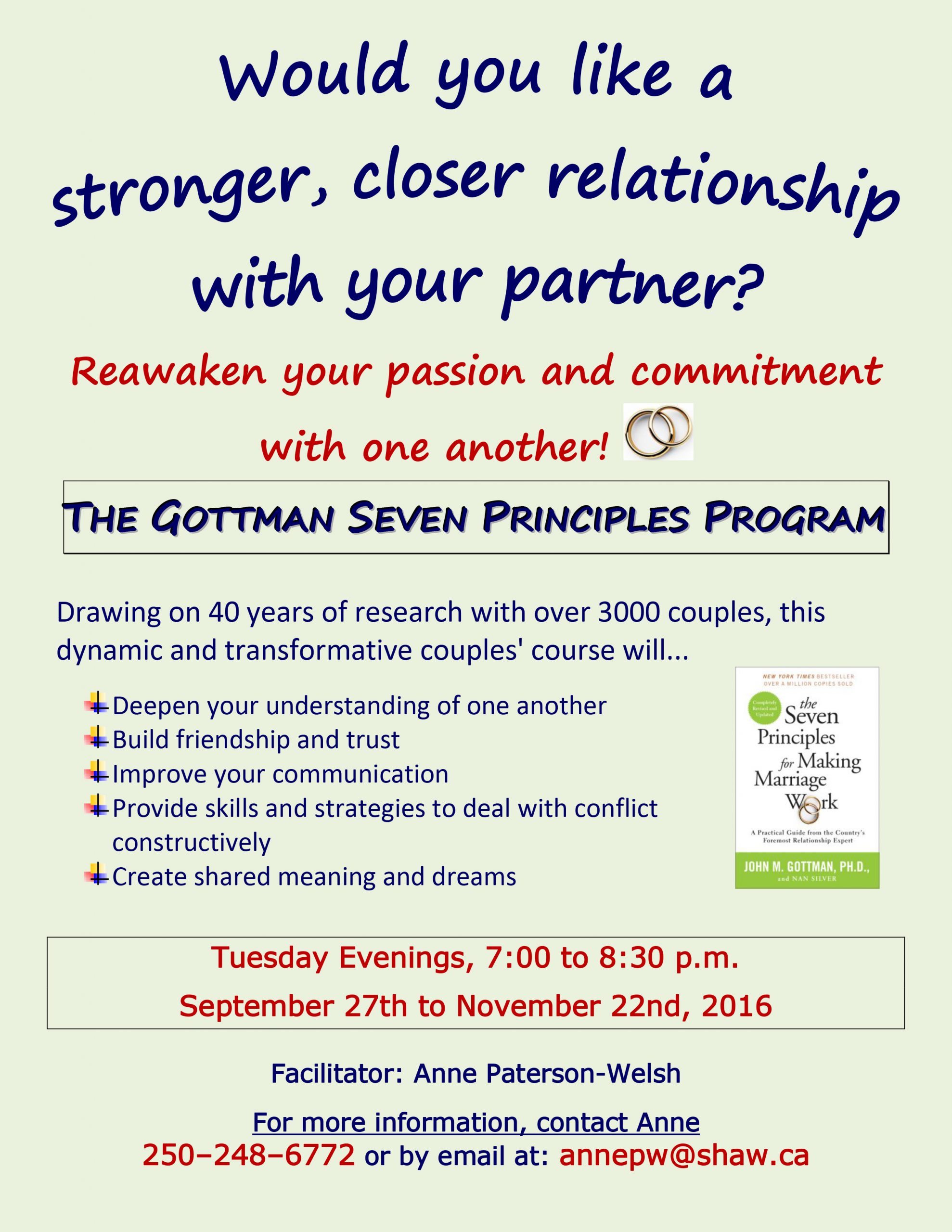 Couples' program at SOS - SOS - Society of Organized Services